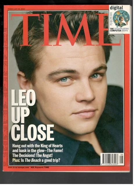 TIME MAGAZINE 28 Février 2000 LEONARDO DI CAPRIO DiCaprio Acteur EUR 31 ...