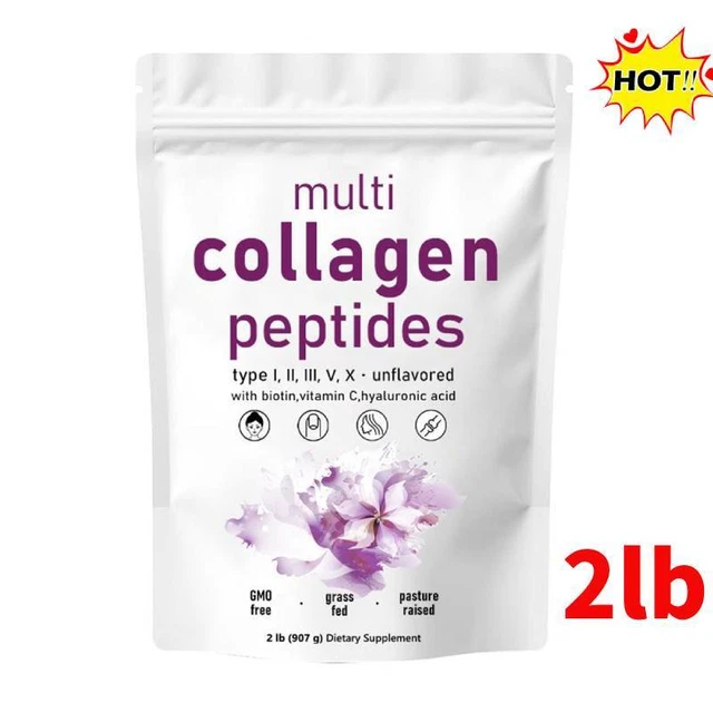 MULTI COLLAGEN PEPTIDES Powder Hydrolyzed Protein Peptides.Type I,II ...