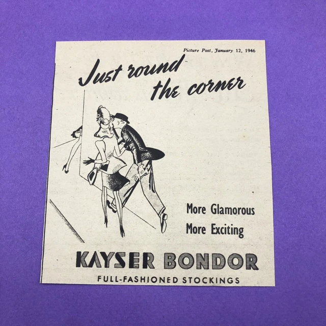 KAYSER BONDOR STOCKINGS 1946 Press Advert Small Cutting £3.25 - PicClick UK
