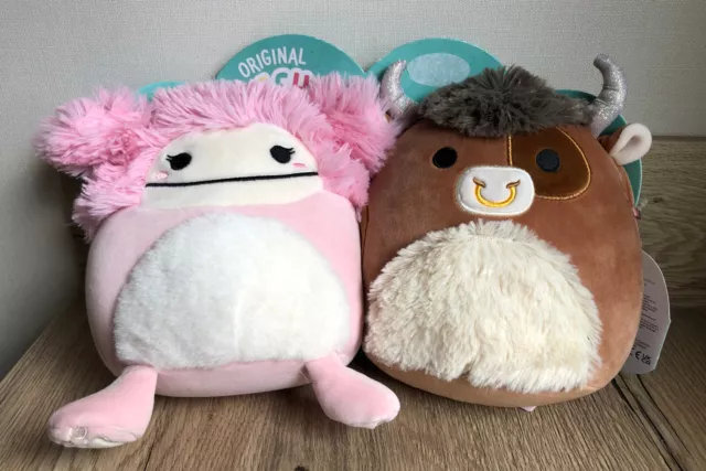 SQUISHMALLOWS SHEP THE Highland Cow Bull And Brina The Bigfoot Yeti ... SQUISHMALLOWS SHEP THE Highland Cow Bull And Brina The Bigfoot Yeti ...