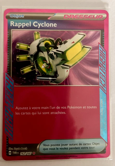 CARTE POKÉMON RAPPEL Cyclone 162/167 EV06 Mascarade Crépusculaire TWM ...
