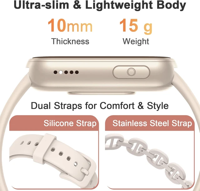 SMARTWATCH DONNA CHIAMATE BLE5.3,AI Q&A,Notifiche,1,47" HD Fitness ...