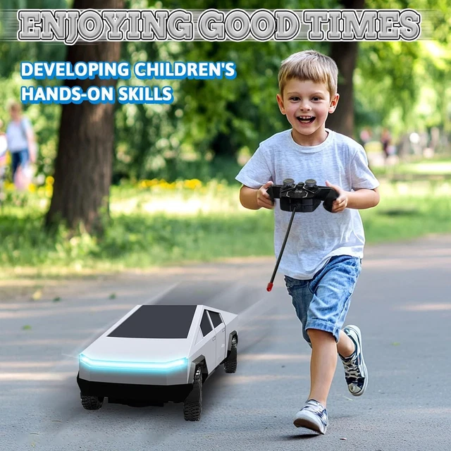 1:24 ALL-TERRAIN RC Truck Tesla White RC Toy Car RC Toy Vehicle Kids ...