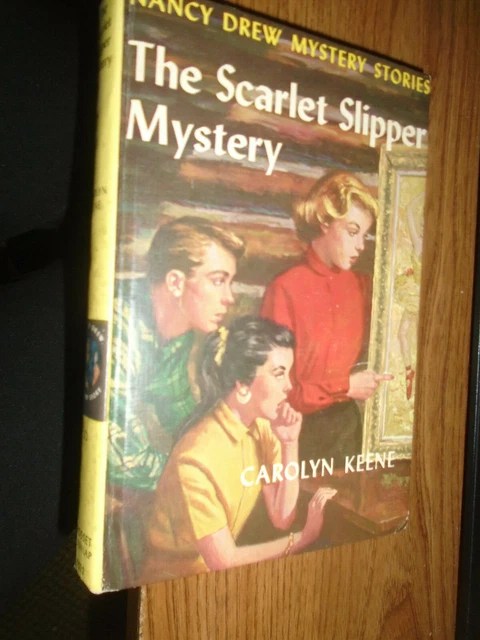 VINTAGE NANCY DREW Picture Cover The Scarlet Slipper Mystery #32-Blue ...