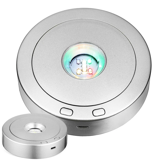 2 PCS ROTATING Lamp Holder Work Led Light Stand Base Round Bases £29.29 ...