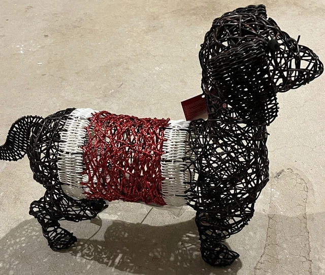 PIER 1 IMPORTS Pre-Lit LED Dachshund Dog 60 Lights Outdoor Christmas ...