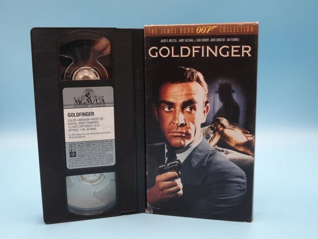 GOLDFINGER VHS JAMES Bond 007 Sean Connery Classic Spy £4.46 - PicClick UK