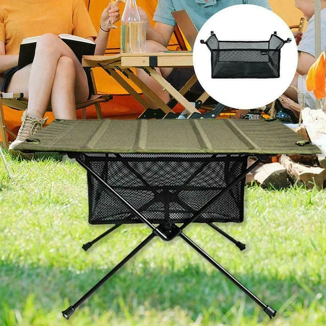 CAMPING TABLE STORAGE Bag Foldable Portable Under Table For Hiking Net ...