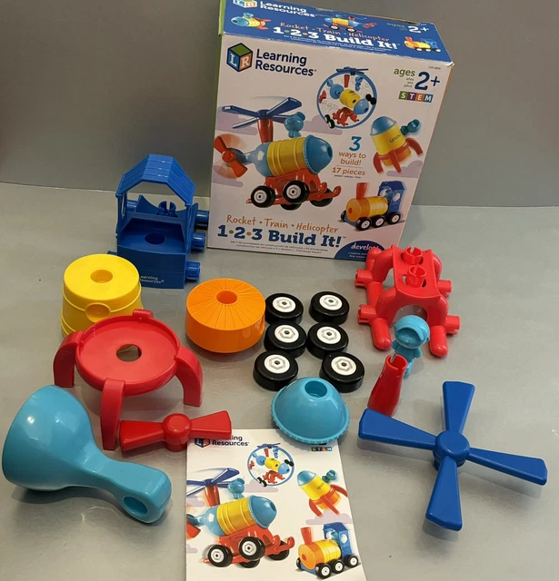 LEARNING RESOURCES 123 Build It Rocket Train Helicopter £14.99 ...