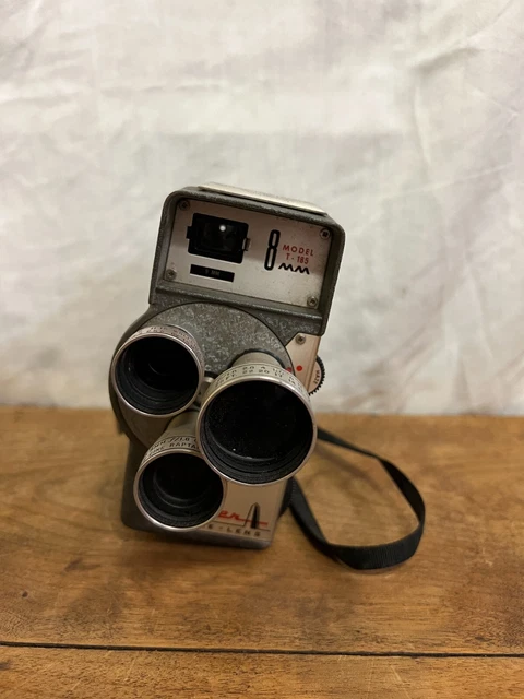 VINTAGE UNTESTED - Tower Triple Lens 8mm Movie Camera Model T-185 £23. ...