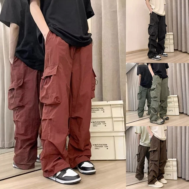 PANTALON CARGO HIP hop homme streetwear multipoches joggeurs décontractés jamb EUR 31,06 ...