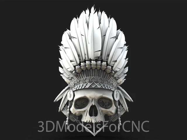 3d Model Stl File For Cnc Router Laser And 3d Printer Dragon And Skull 4