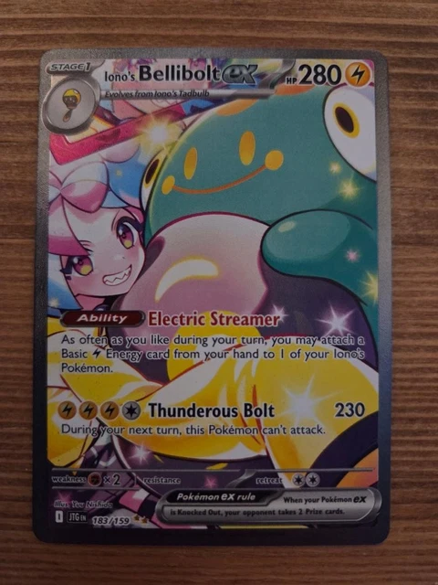 2025 POKÉMON LONO'S Bellibolt ex SIR 183/159 - Journey Together - NM £ ...