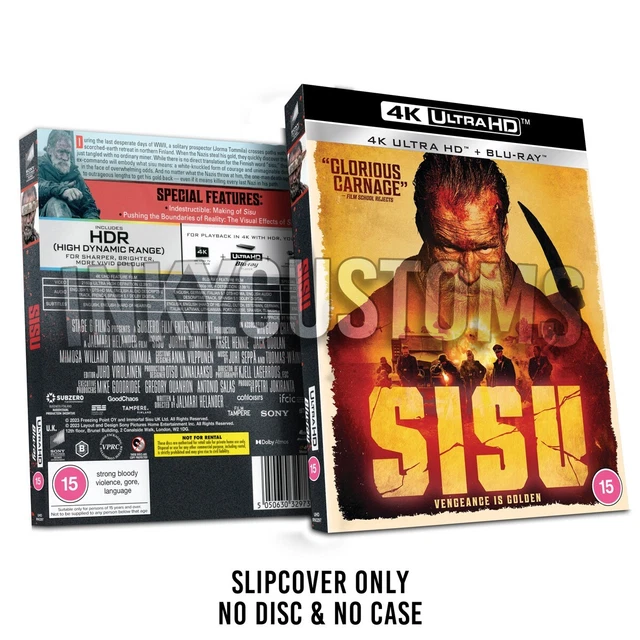 SISU 4K ULTRA Slipcover Only Custom Handmade (NO DISC) £9.14 - PicClick UK