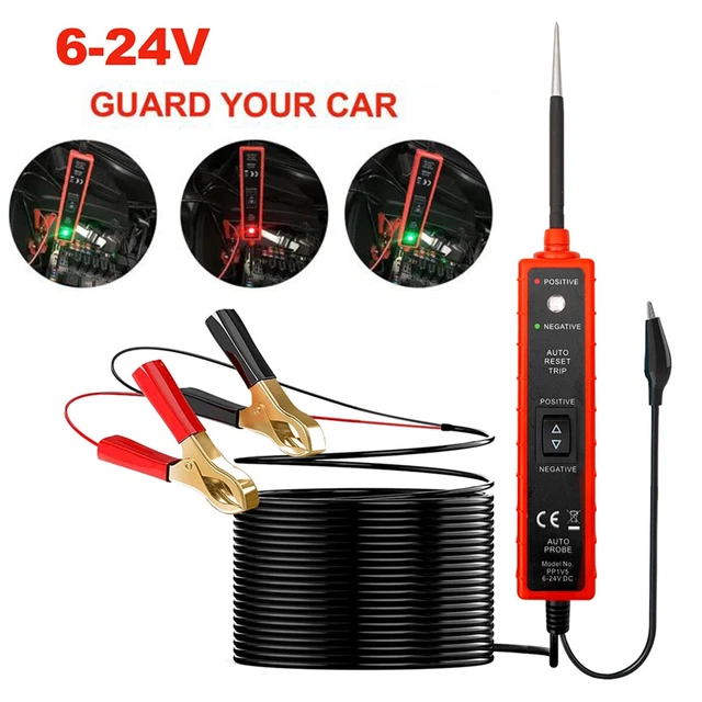 AUTOMOTIVE TEST LIGHT Electric Circuit Tester 6-24V Continuity Tester ...