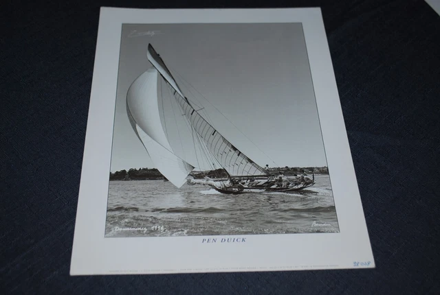 POSTER AFFICHE BOURDIN Pen Duick Eric Tabarly Douarnenez 96 Avec ...