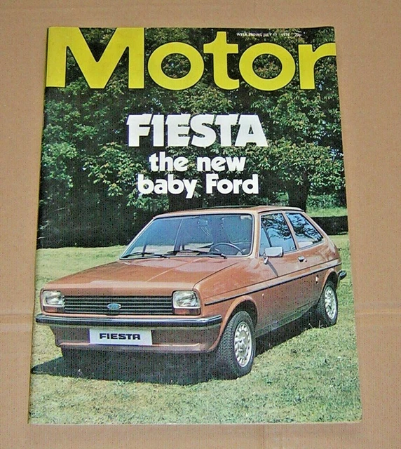 FORD FIESTA MAGAZINE, Motor 1976, vintage £9.99 - PicClick UK