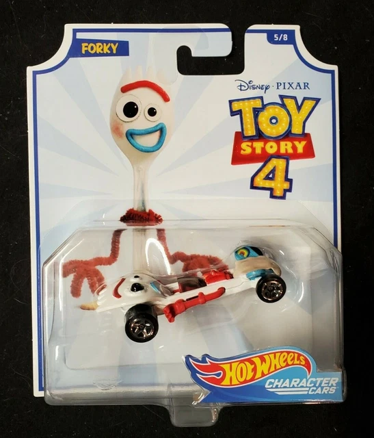 FORKY UNOPENED HOT Wheels Disney Pixar Character Car / Toy Story 4 5/8 ...
