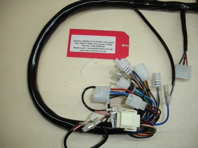 YAMAHA RD350LC (YPVS LC11. 31K model. Replica Wire Harness) £395.00 ...