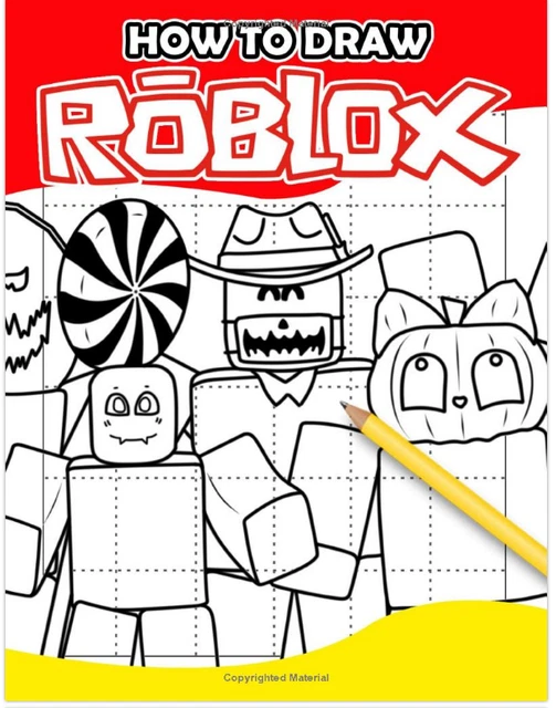 HOW TO DRAW Roblox Book Kids Drawing Activity Gift Boys Girls Game Art ...