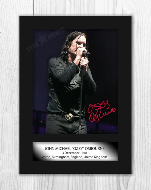 OZZY OSBOURNE 2 A4 reproduction autograph photograph poster choice of ...
