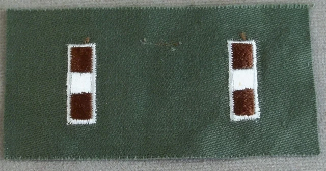 US ARMY CLOTH Rank Insignia Chief Warrant Officer 3 - CWO3 - 1 Pair ...