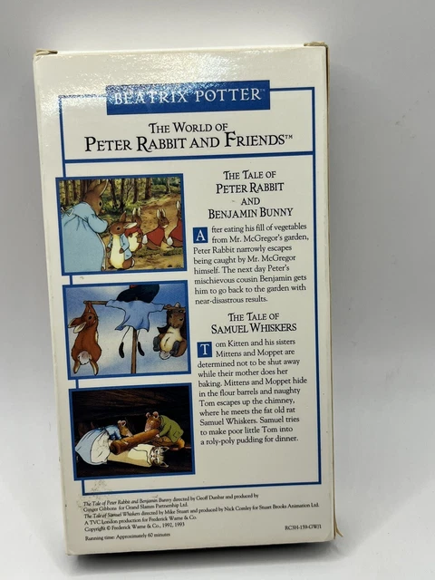 BEATRIX POTTER VHS The Tale of Peter Rabbit and Benjamin Bunny | The ...