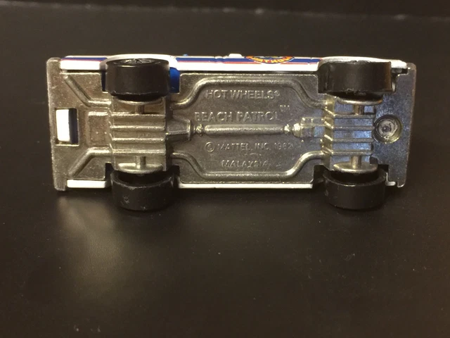 1982 HOT WHEELS BEACH PATROL Diecast Toy TRUCK HONG KONG 1:64 ...