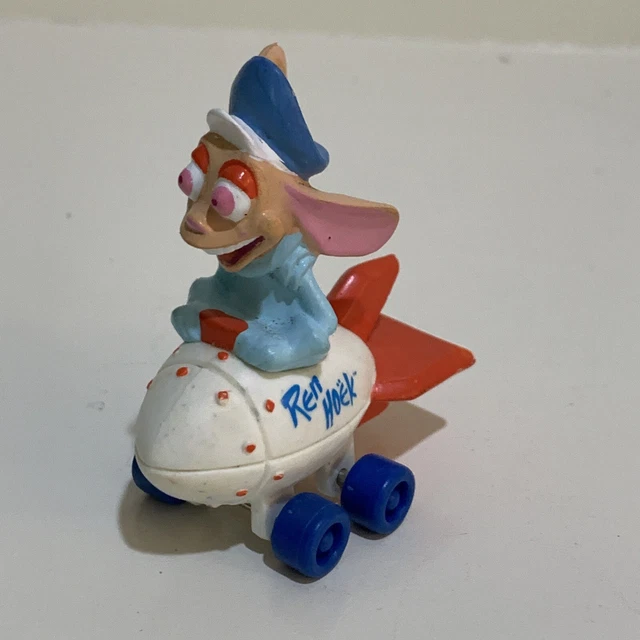 VINTAGE 1994 HARDEES Nickelodeon Ren Hoek Vehicle Rocket Car Ren and ...