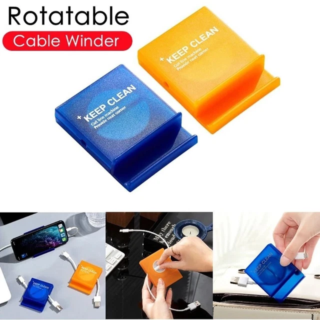 BOX CORD ORGANIZER Wire Winder Case Cable Winder Storage Case Cable ...