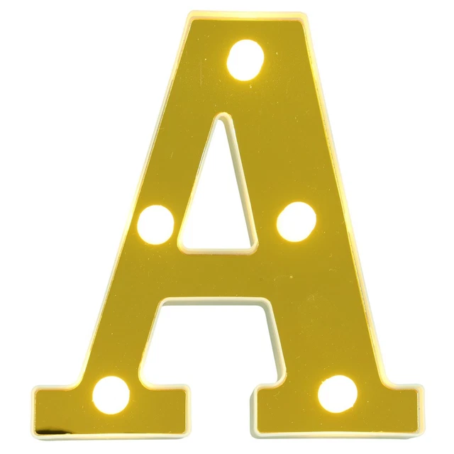 ALPHABET LETTER A Shape LED Light Table Lamp LED Decorative Lamp for ...