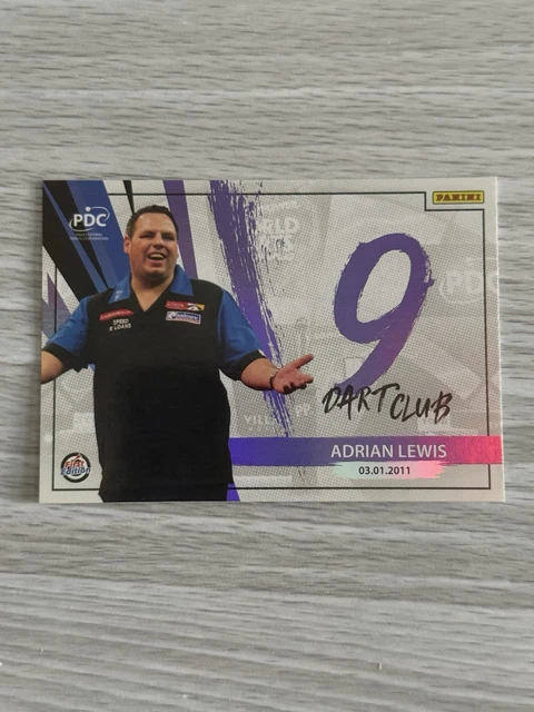 PANINI PDC 2025 World Championship Darts Adrian Lewis Purple Parallel ...