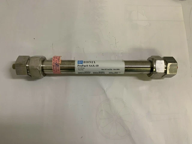 DIONEX PROPAC® SAX-10 prep scale HPLC column 22x250 mm product# SP5598 ...