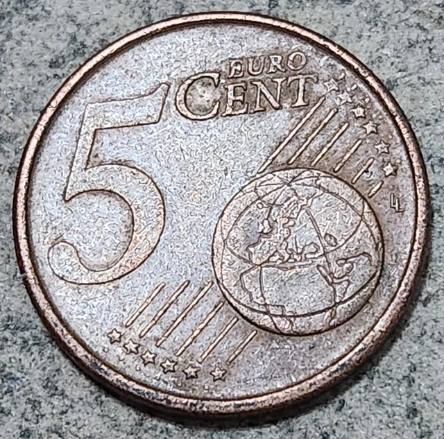 EUROPEAN UNION (PORTUGAL) 🇪🇺 / 🇵🇹 Five (5) Euro Cents Coin 2002 £1.74 ...