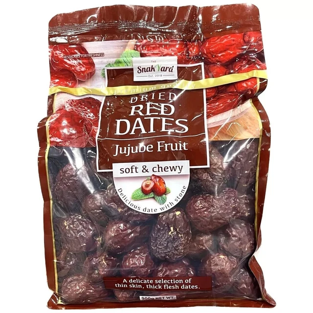 DRIED RED DATES Jujube Fruit Premium Quality Soft & Chewy Resealable ...