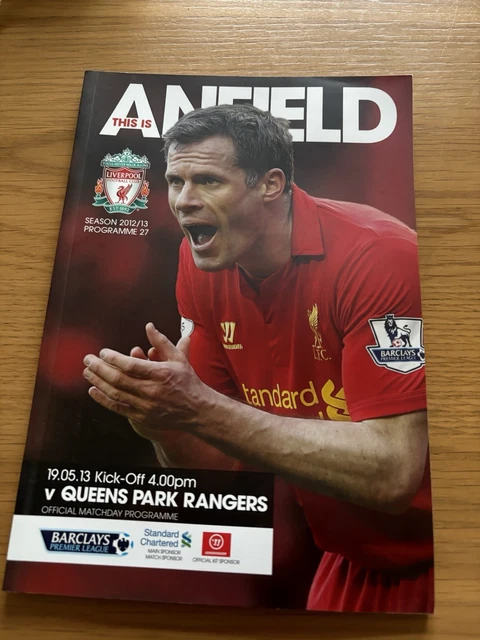 ANFIELD OFFICIAL PROGRAMME 2013 Premier League Liverpool V Q.p.r £2.79 ...
