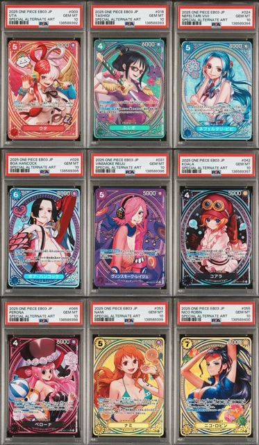 2025 ONE PIECE EB03 HEROINES EDITION SPECIAL AA 9 Serial Number PSA 10 ...
