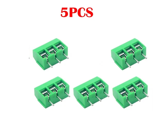3PIN 3.5MM PCB Mount Screw Terminal Block Connector 300V 10A for 24 ...