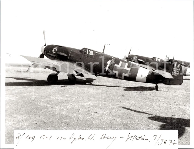 C817 FOTO WEHRMACHT Archiv Repro Luftwaffe Flugzeug Me109 JG77 rkt ...
