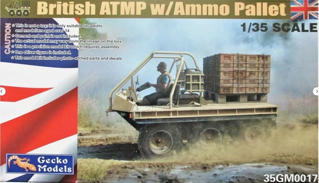 GECKO 35GM0017. SUPACAT British ATMP with Ammo Pallet 1/35 scale Kit £ ...