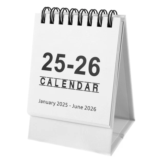 2025-2026 MINI DESK Calendar Small Flip Calendar for Office Desk Cute ...