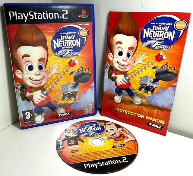 NEAR MINT (PS2) The Adventures Of Jimmy Neutron Boy Genius Jet Fusion ...