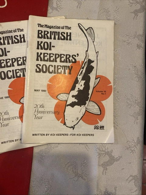 BRITISH KOI KEEPERS Society Magazine May 1990-December 1990 £83.90 ...