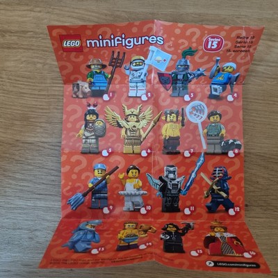 LEGO COLLECTABLE MINIFIGURE Series 13 Tick Sheet/Checklist/Leaflet ONLY ...