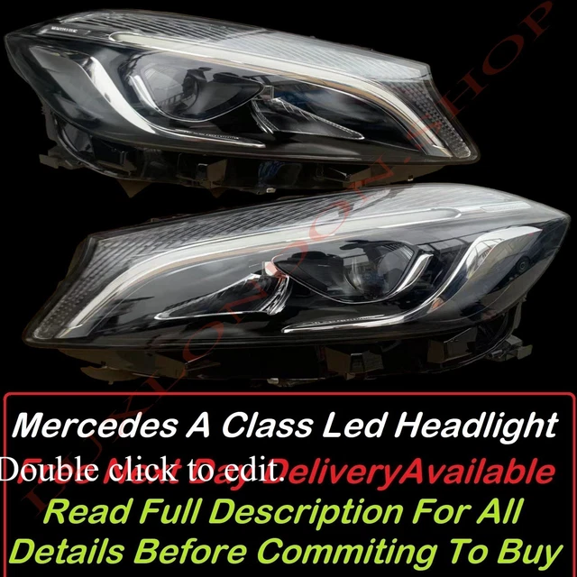 MERCEDES A CLASS 2013-2018 W176 FULL LED HEADLIGHTS Pair Left OR Right ...