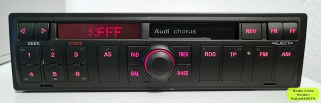 AUDI CHORUS M4 Radio original Kassetten Autoradio mit Code Blaupunkt ...
