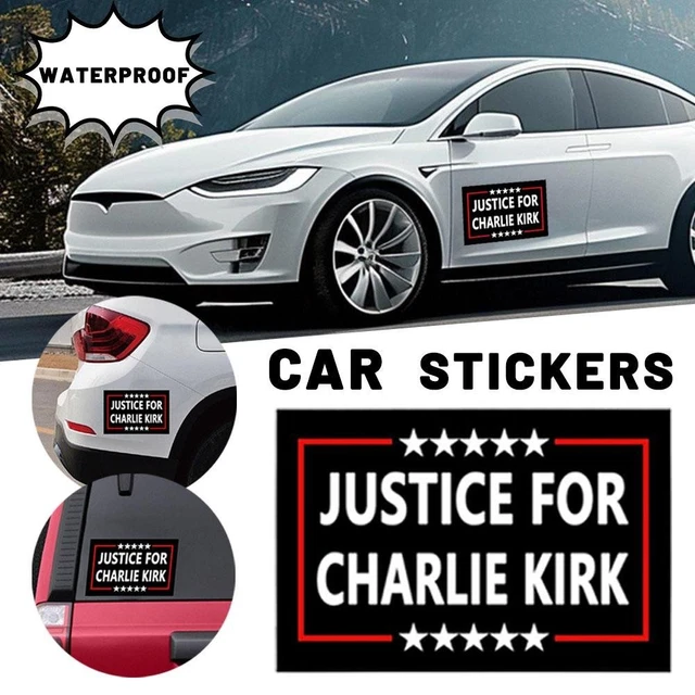 JUSTICE FOR CHARLIE KIRK Turning Point USA Freedom Stickers Decal New ...