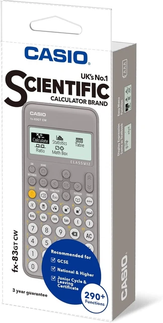 CASIO FX-83GTCW GREY Scientific Calculator One Size £20.09 - PicClick UK
