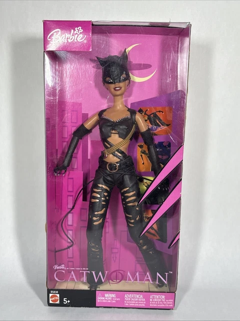 2004 MATTEL BARBIE As Catwoman Halle Berry DC Comics Doll B5838 NIB ...