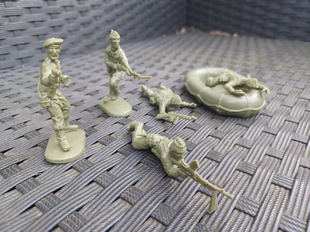 VINTAGE MATCHBOX BRITISH Commandos 1/32 plastic toy soldiers bundle £14 ...